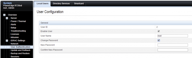 How to change DELL iDRAC password remotely - Evotec