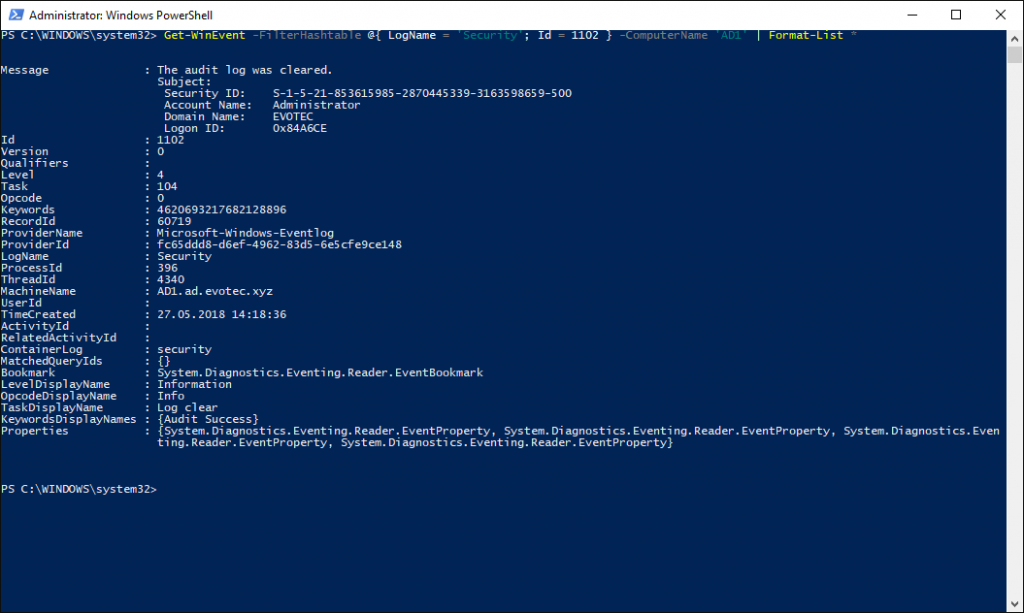 Pseventviewer Powershell Module Evotec