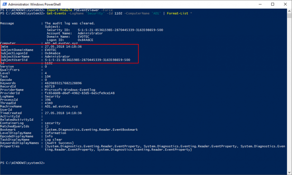 PSEventViewer - PowerShell Module - Evotec