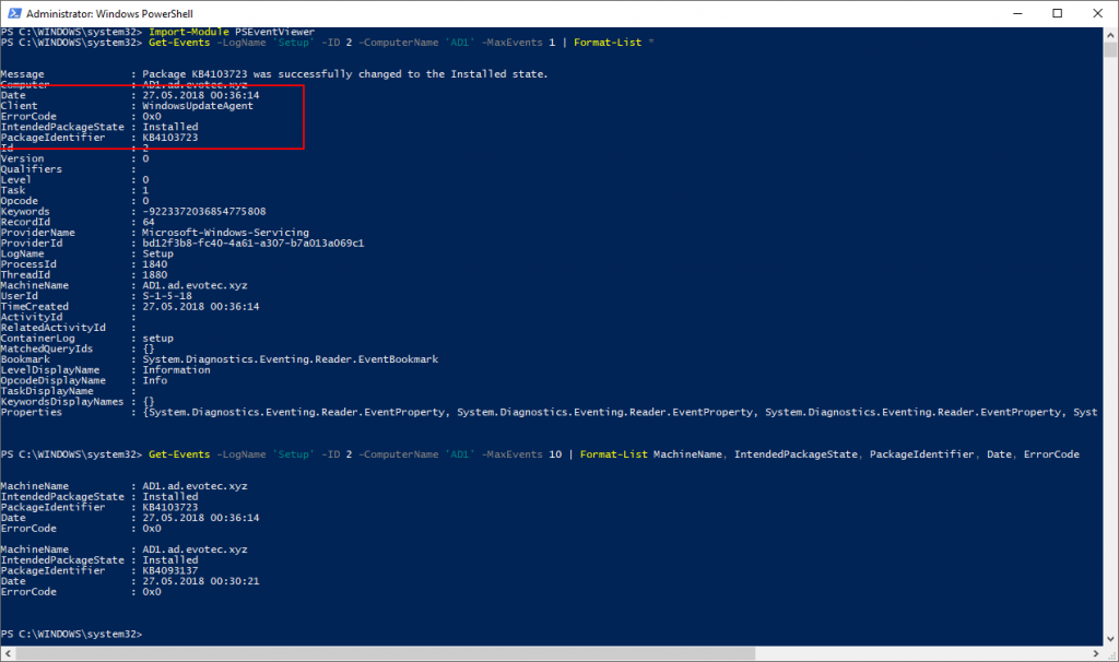 Working with Windows Events with PowerShell - Evotec