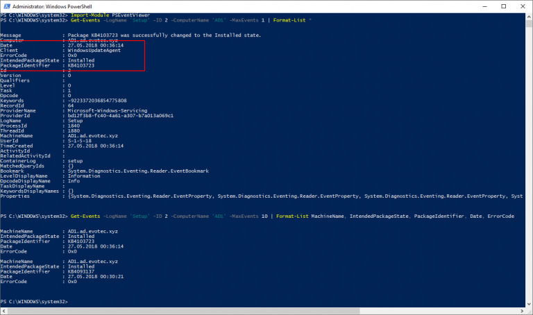 Working with Windows Events with PowerShell - Evotec