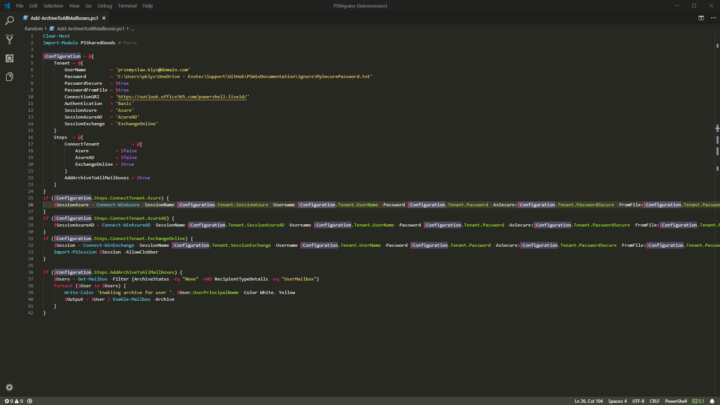 Office 365 - Creating Archive Mailboxes with PowerShell in bulk - Evotec
