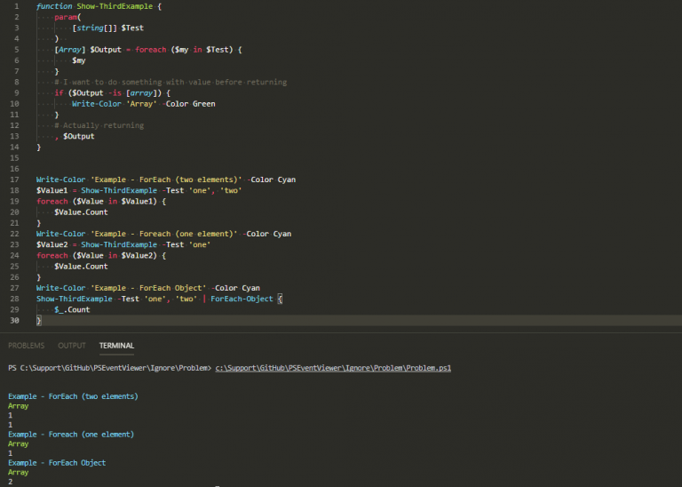 PowerShell - Returning one object from a function as an Array - Evotec