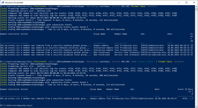 The only PowerShell Command you will ever need to find out who did what ...