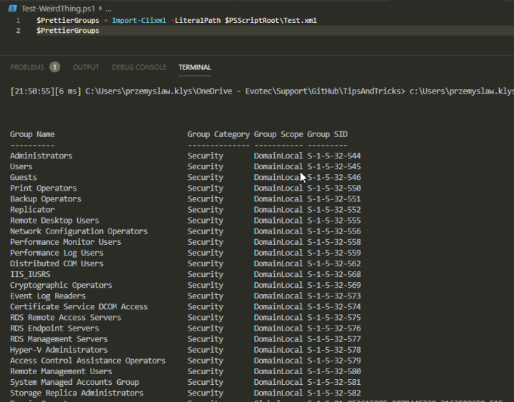 Export-CliXML and Import-CliXML serialization woes - Evotec
