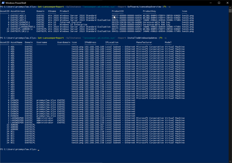 Using Lansweeper with PowerShell to your advantage - Evotec