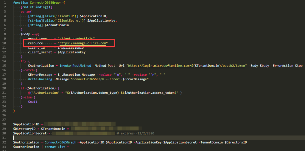 Microsoft Graph - InvalidAuthenticationToken - Access token validation failure. Invalid audience ...