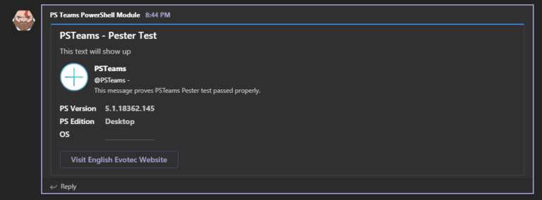 Sending Messages To Microsoft Teams From Powershell Just Got Easier And Better Evotec