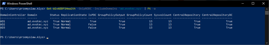 Active Directory DFS Health Check with PowerShell - Evotec