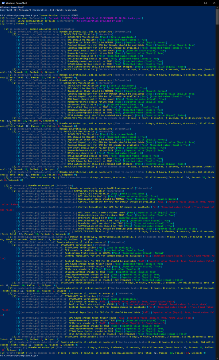 Active Directory DFS Health Check with PowerShell - Evotec