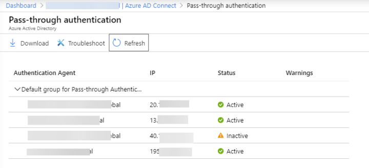 Azure AD - Removing Inactive Azure AD Pass-through Agent - Evotec Azure AD - Removing Inactive Azure AD Pass-through Agent - Evotec