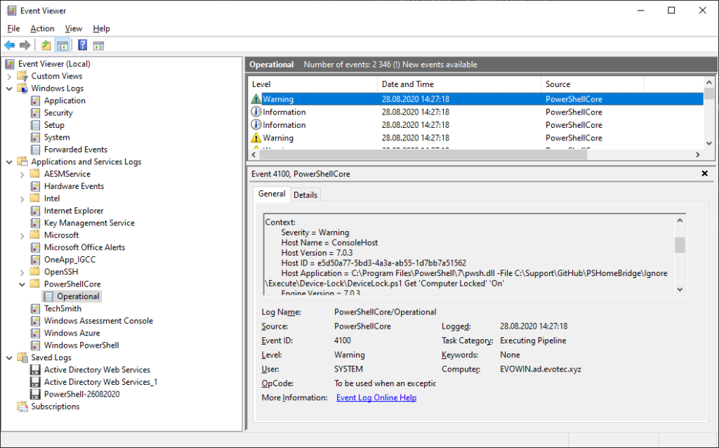 Restoring Recovering Powershell Scripts From Event Logs Evotec