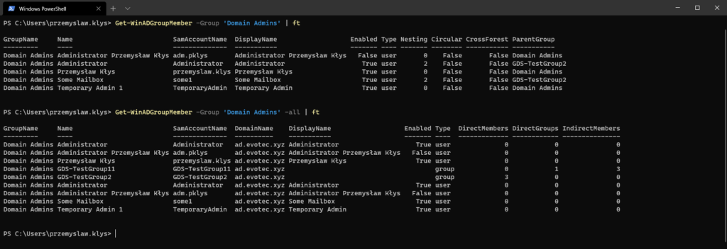 Visually Display Active Directory Nested Group Membership Using Powershell Evotec