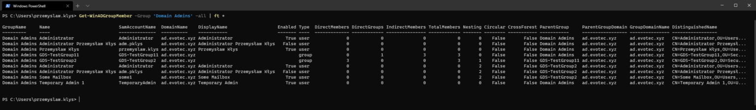 Visually display Active Directory Nested Group Membership using ...