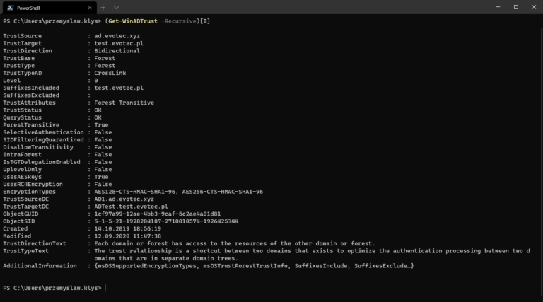 Visually Display Active Directory Trusts Using Powershell Evotec