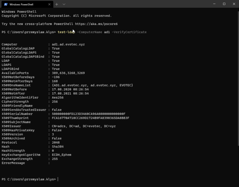 Monitoring Ldaps Connectivitycertificate With Powershell Evotec