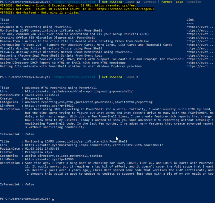 Submitting blogs to web.archive.org using PowerShell - Evotec