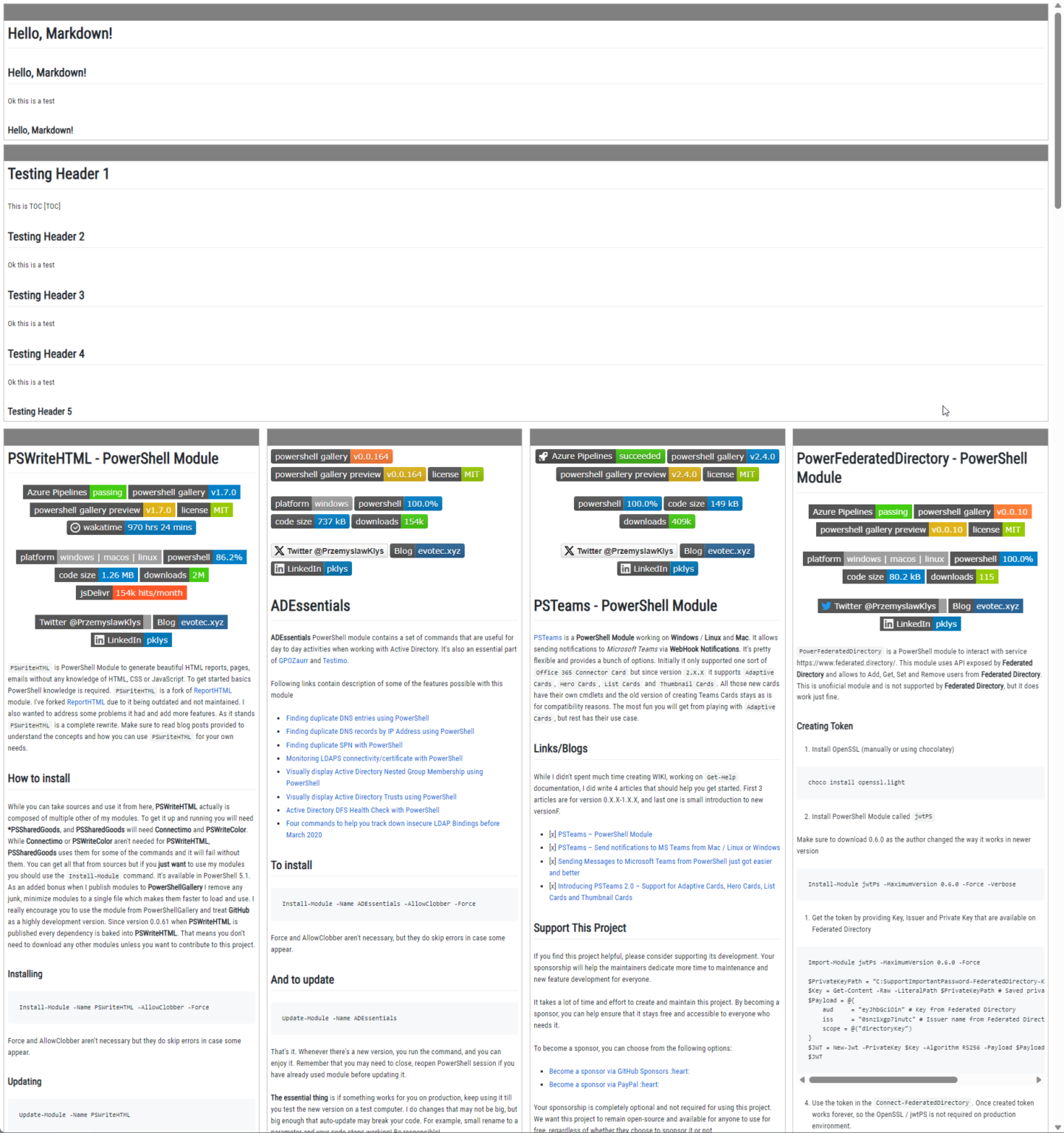 Seamless Html Report Creation Harness The Power Of Markdown With Pswritehtml Powershell Module 3796