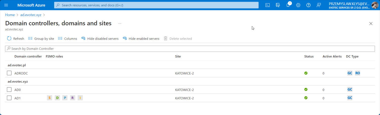 Active Directory Health Check using Microsoft Entra Connect Health ...