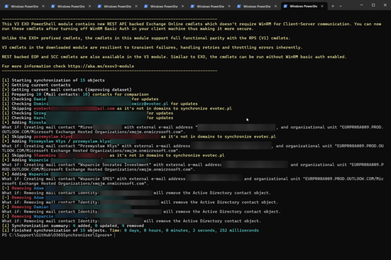 Syncing Global Address List (GAL) to personal contacts and between Office 365 tenants with ...