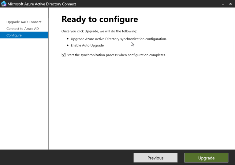 Upgrade Azure Active Directory Connect fails with unexpected error - Evotec